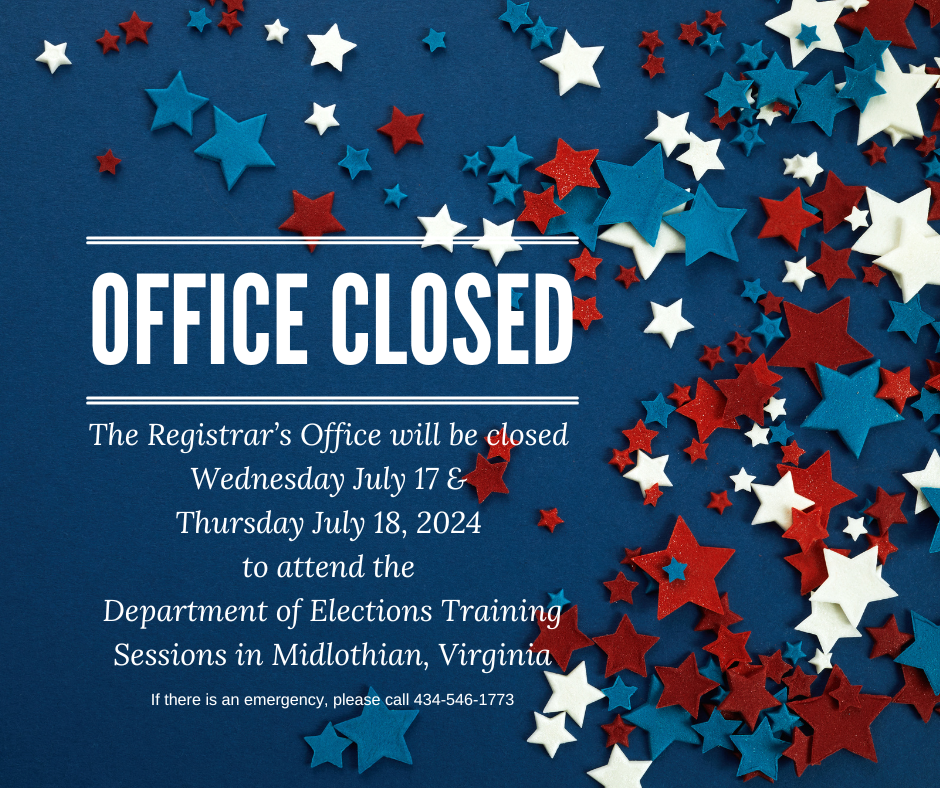 Voter Registration / Amherst County, Virginia